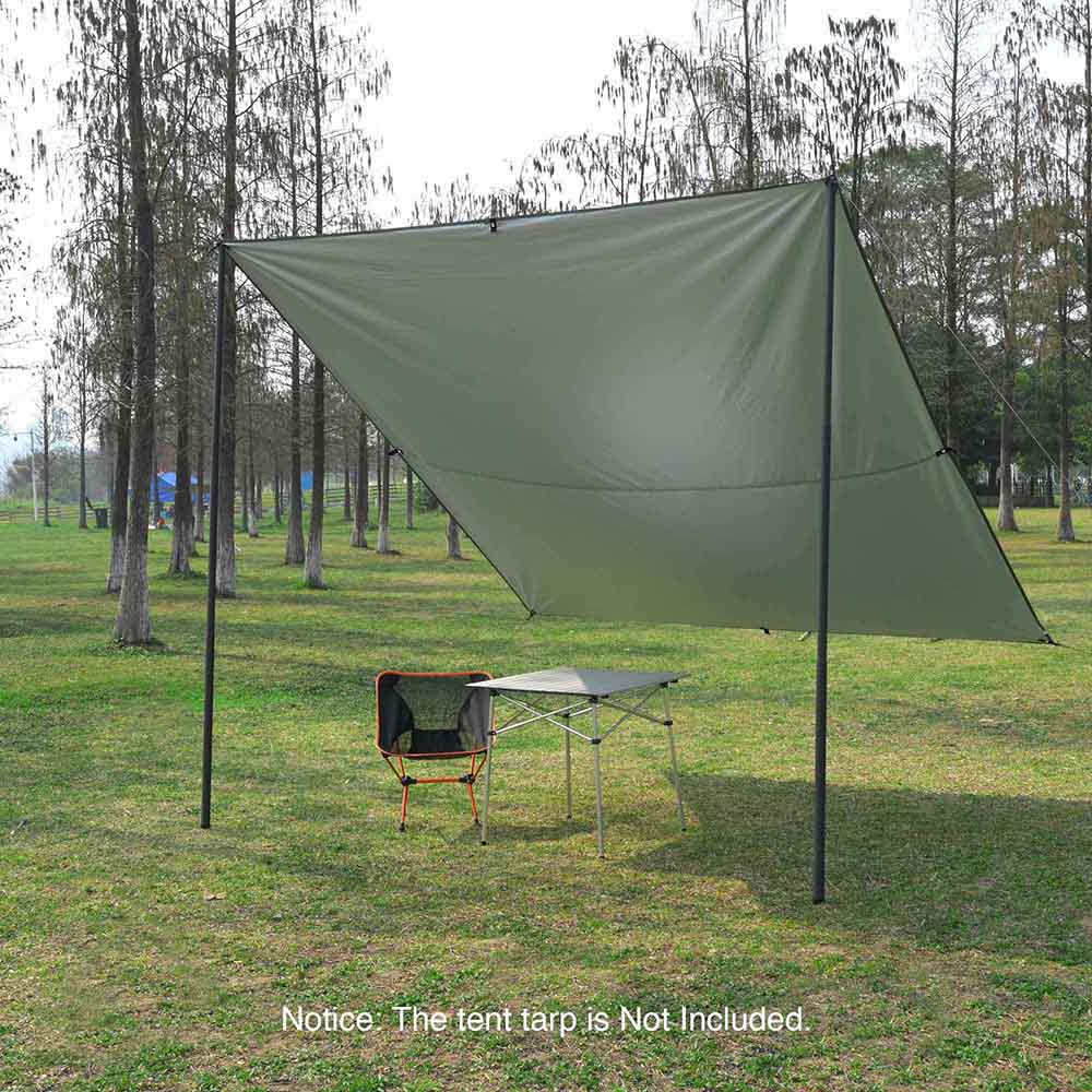 DIY Tarp Poles Set of 2 with Bag Tent Canopy Shelter Poles