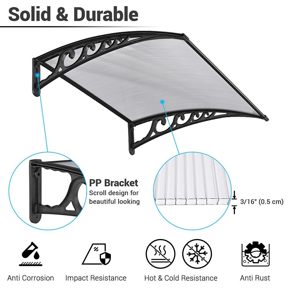 DIY 2 Pcs 3ft Awning Patio Cover Rain Protection Window – The DIY Outlet