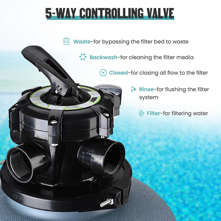 DIY 16" Swimming Pool Sand Filter for Above/In-Ground