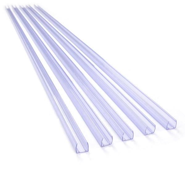DIY 5 Piece 3 Foot Clear PVC Channel Mount for Neon Rope Lights