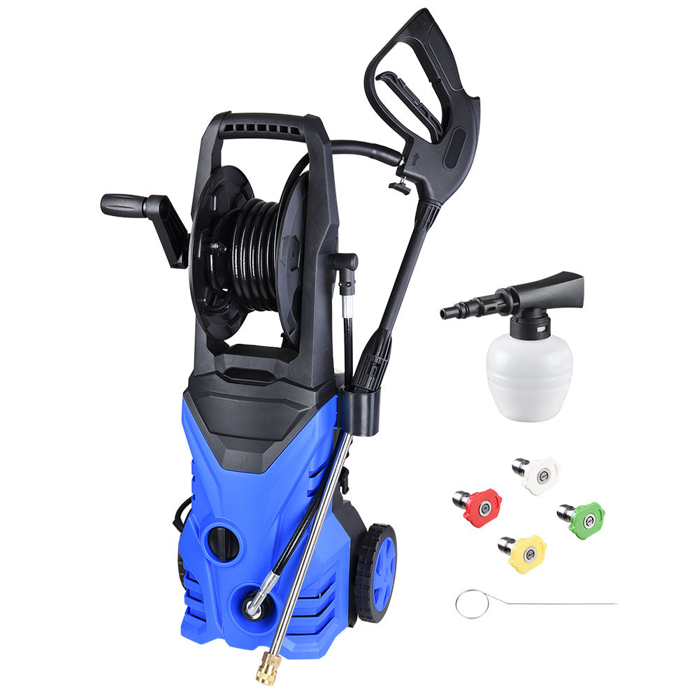 DIY Electric Pressure Washer w/ Hose Reel Soap Bottle 2030psi 1.8gpm